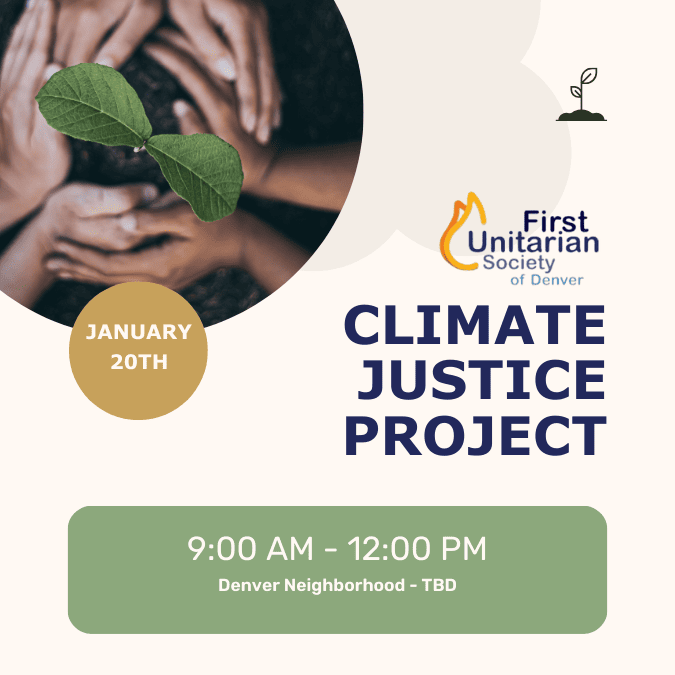 Climate Justice Project - Tree-Planting - First Unitarian Society of Denver